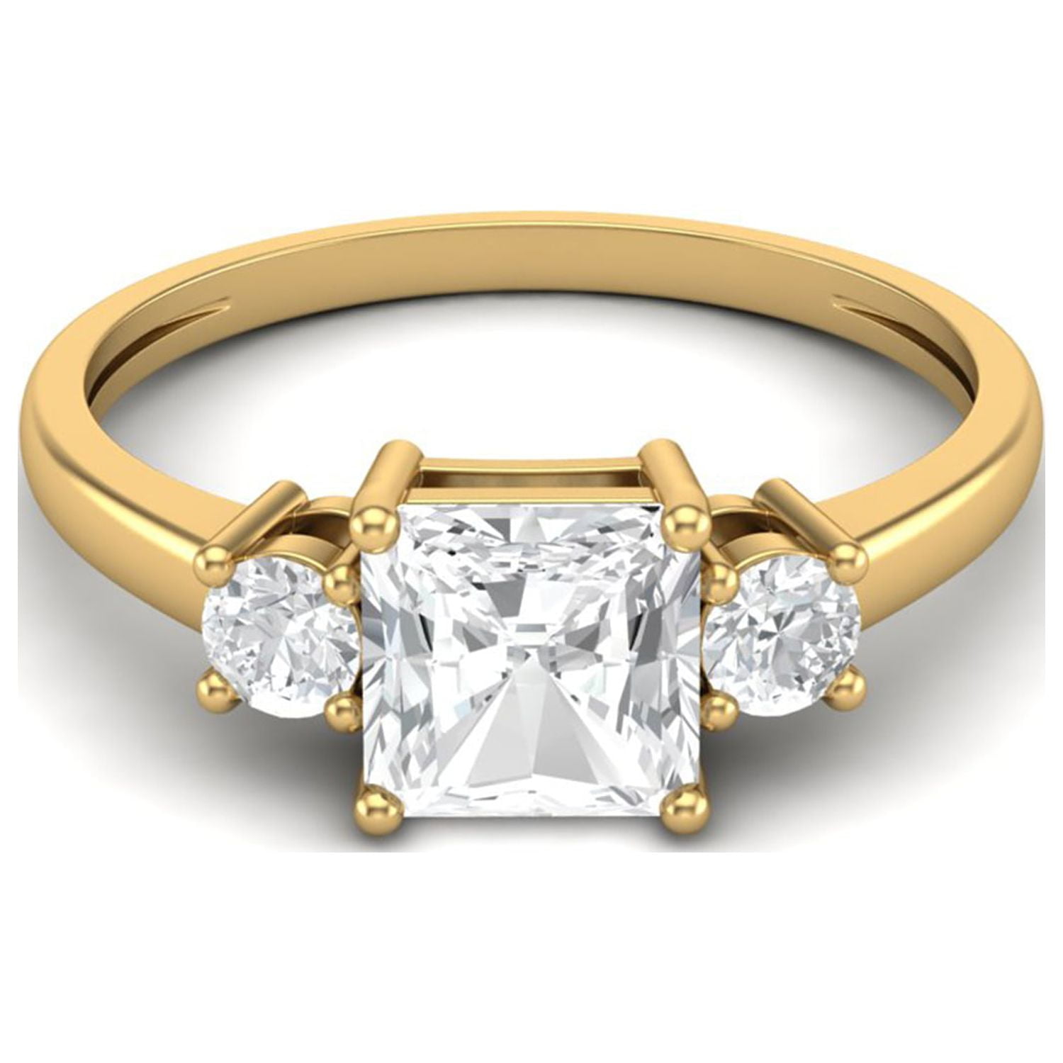 Click here for Mooneye 0.95 Ctw Princess Cut Square Moissanite Di... prices