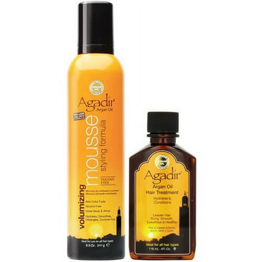Agadir Argan Oil Volumizing Styling Mousse 8.5 oz - Smooth, Humidity ...