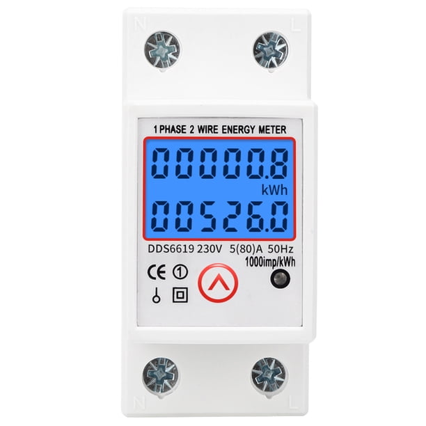 Energy Meter,Multifunctional Electric Meter Resettable Power Meter ...