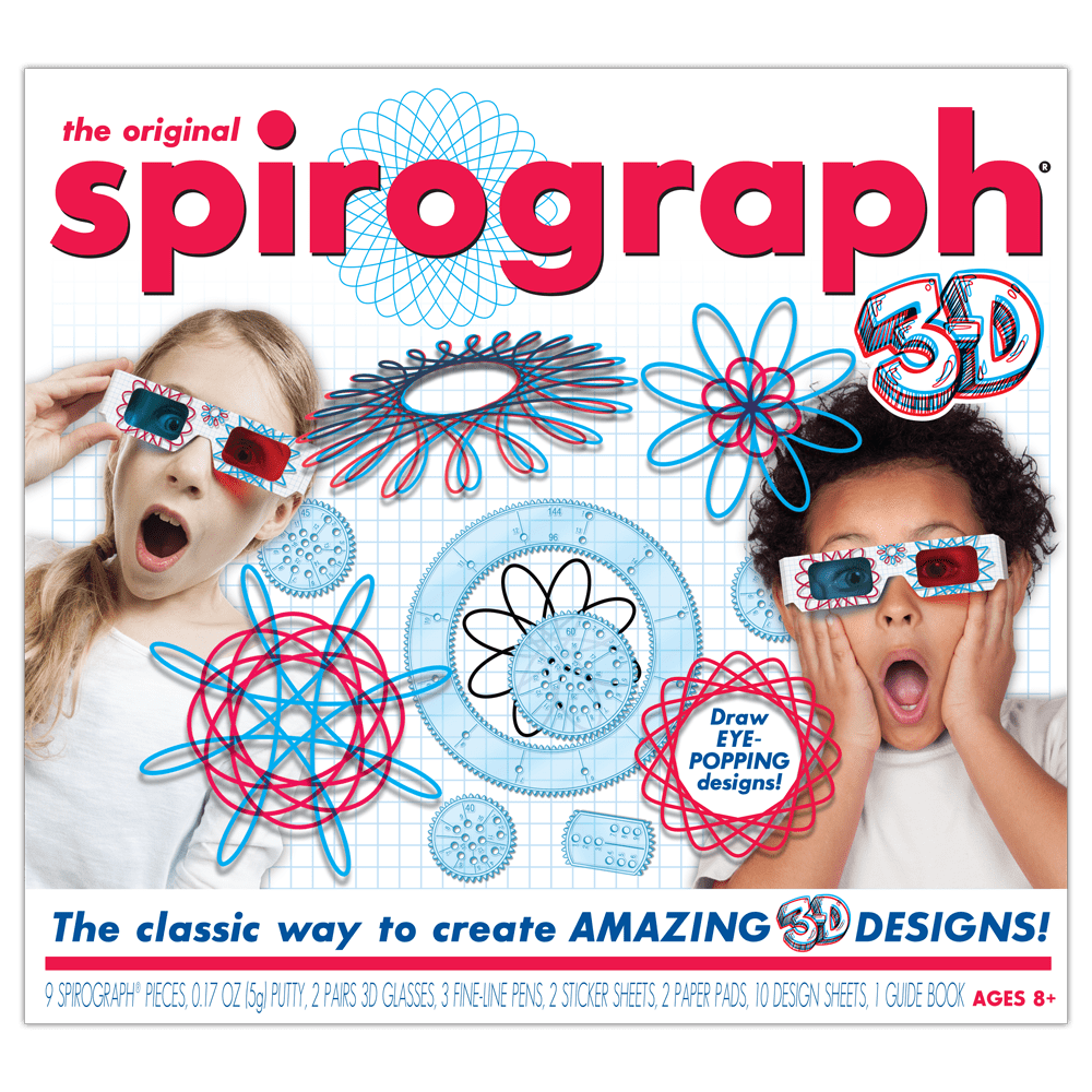The Original Spirograph 3D from PlayMonster. Designs that appear to ...