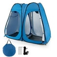 GVN Oversized Pop Up Shower Tent with Window Floor and Storage Pocket ...