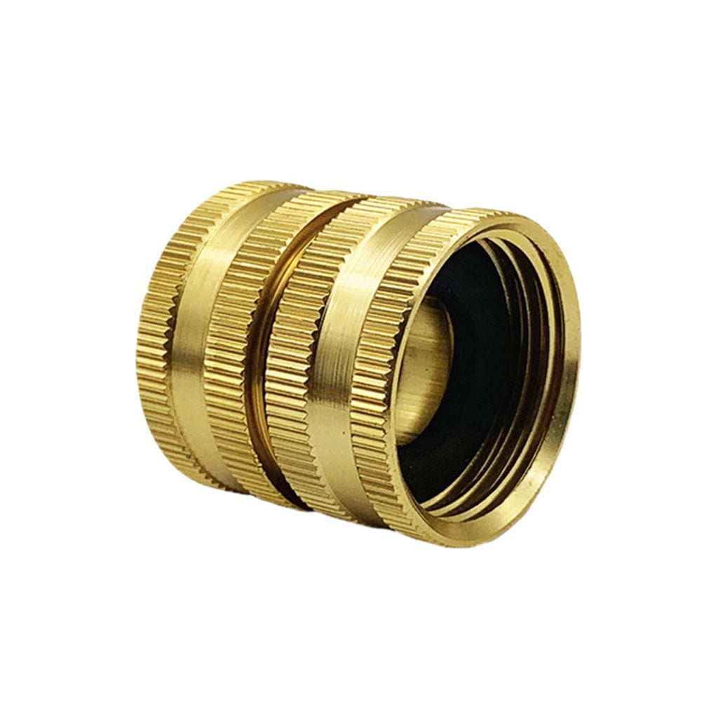 Two-way Female Female Connector Solid Brass Garden Hose Female-to ...