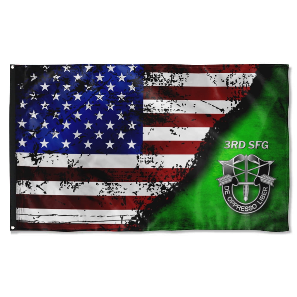 Cayyon 3rd Sfg Stars&stripes Flag 3x5Feet Military Banner with 2 Brass ...