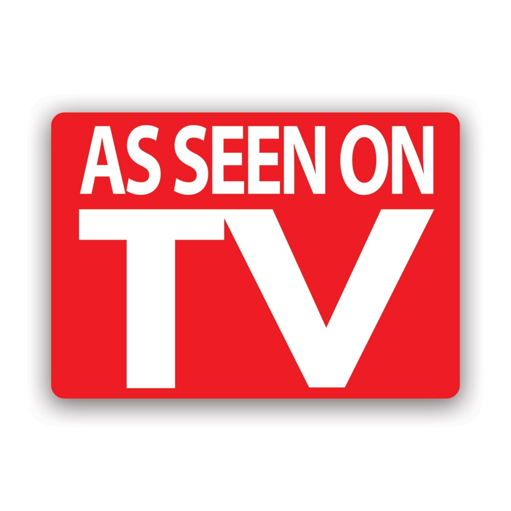 As Seen On TV Sticker Decal - Self Adhesive Vinyl - Weatherproof - Made ...