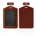 Larpur 2 Packs Leather Office Badge Holders, Classic Schoole Vertical ...