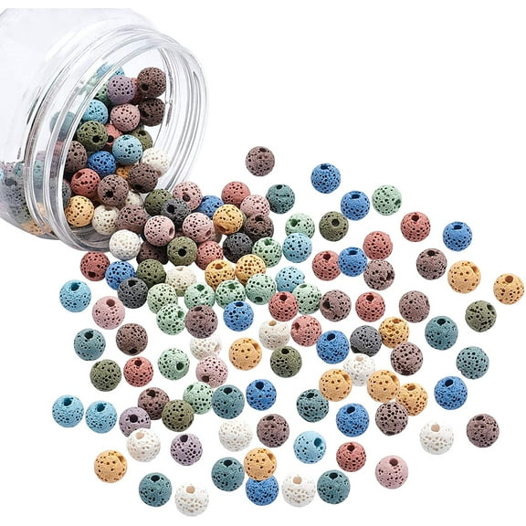 10 pc Unwaxed Natural Lava Rock Beads for Perfume Essential Oil Beads ...