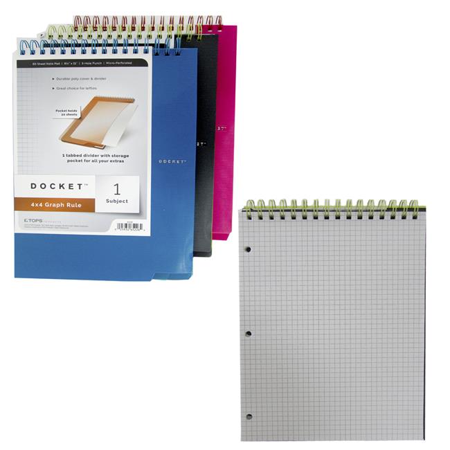 Tops 2357491 11 x 9 in. Premium Quad Writing Pad - 80 Sheets - Case of ...