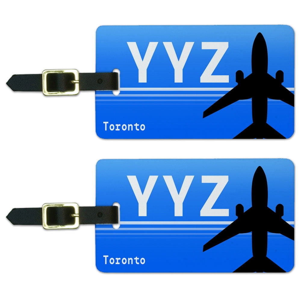 Graphics and More Toronto ON - International (YYZ) Airport Code Luggage ...