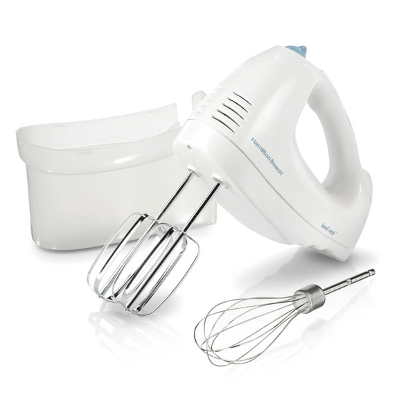6-Speed Electric Hand Mixer with Whisk, Traditional Beaters, Dough ...