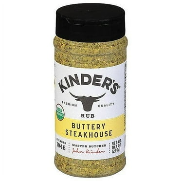 KINDERS Buttery Steakhouse Cooking Seasoning Blend for Steak, Burger (9 ...