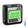 Digital Level Angle Gauge 360° LCD Electronic Protractor Mini Inclinometer Magnetic Base Bevel ...