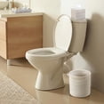 3 Pcs Rattan Bathroom Accessories Set Wicker Handwoven Trash Can Basket ...