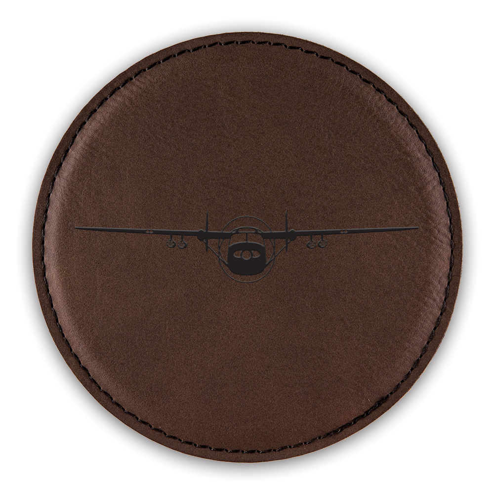 O-2 Skymaster Coaster Laser Engraved Leatherette - Round Coasters ...