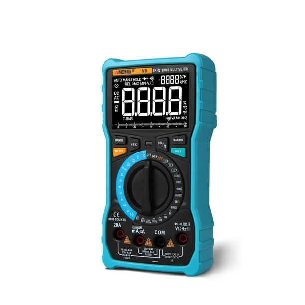 facefd ANENG-V8 Multimeter Digital 8000 Counts Voltage Detector ...