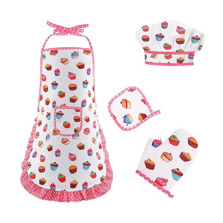 ruzhgo Set Chef Kids Cooking Play Baking Toy Clothing Hat Role Apron ...