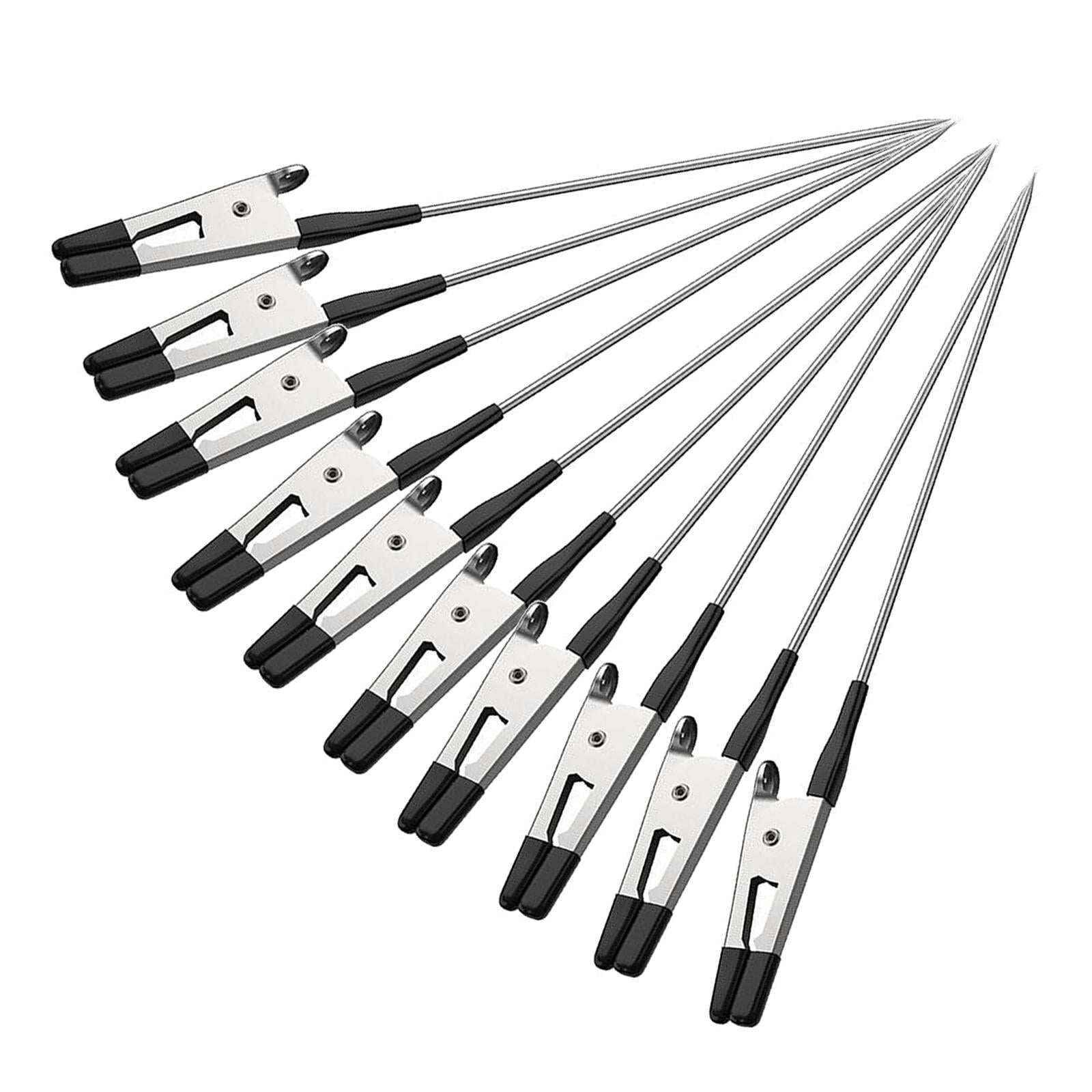 10x Metal Wire Alligator Clamp Long-Tailed Alligator Iron Clip Clasp ...