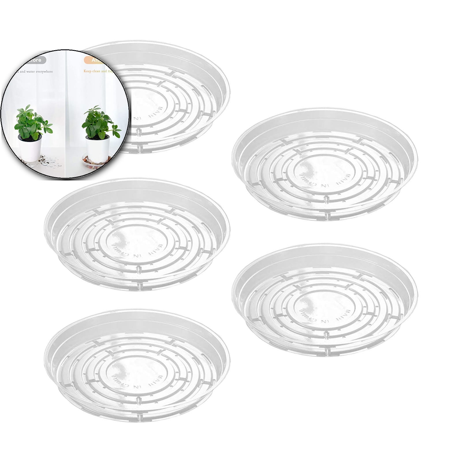 Click here for Dvruxg 5 Pcs Plant Saucers - 10 Inch & 8 Inch Drip... prices