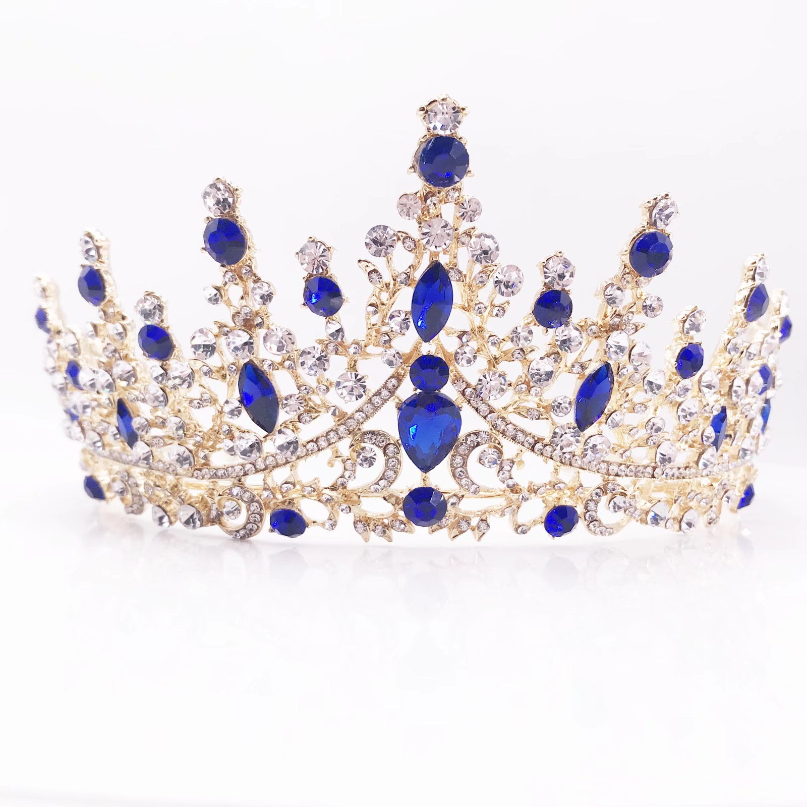 Milisente Baroque Queen Crowns For Women Bridal Rhinestone Crytal ...