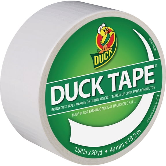 Duck 1265015 1.88" x 20 yd Winking Tape, Single Roll, White - Walmart.com