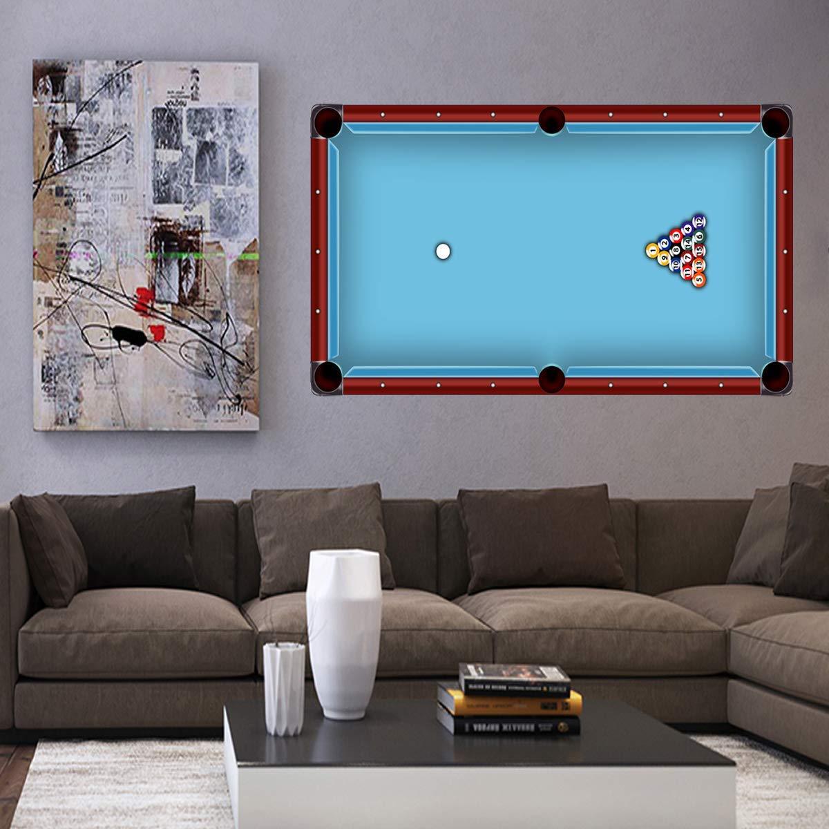 VWAQ Billiards Wall Decal Pool Table Vinyl Sticker Decoration - HOL4 ...