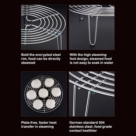 Round Steam Rack Rustproof Egg Steamer Racks Cookware Steamer Racks ...