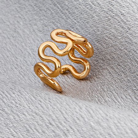 Cheers 1Pc Irregular C-Shape Ear Clip Alloy Hollow Non-Pierced Clip ...