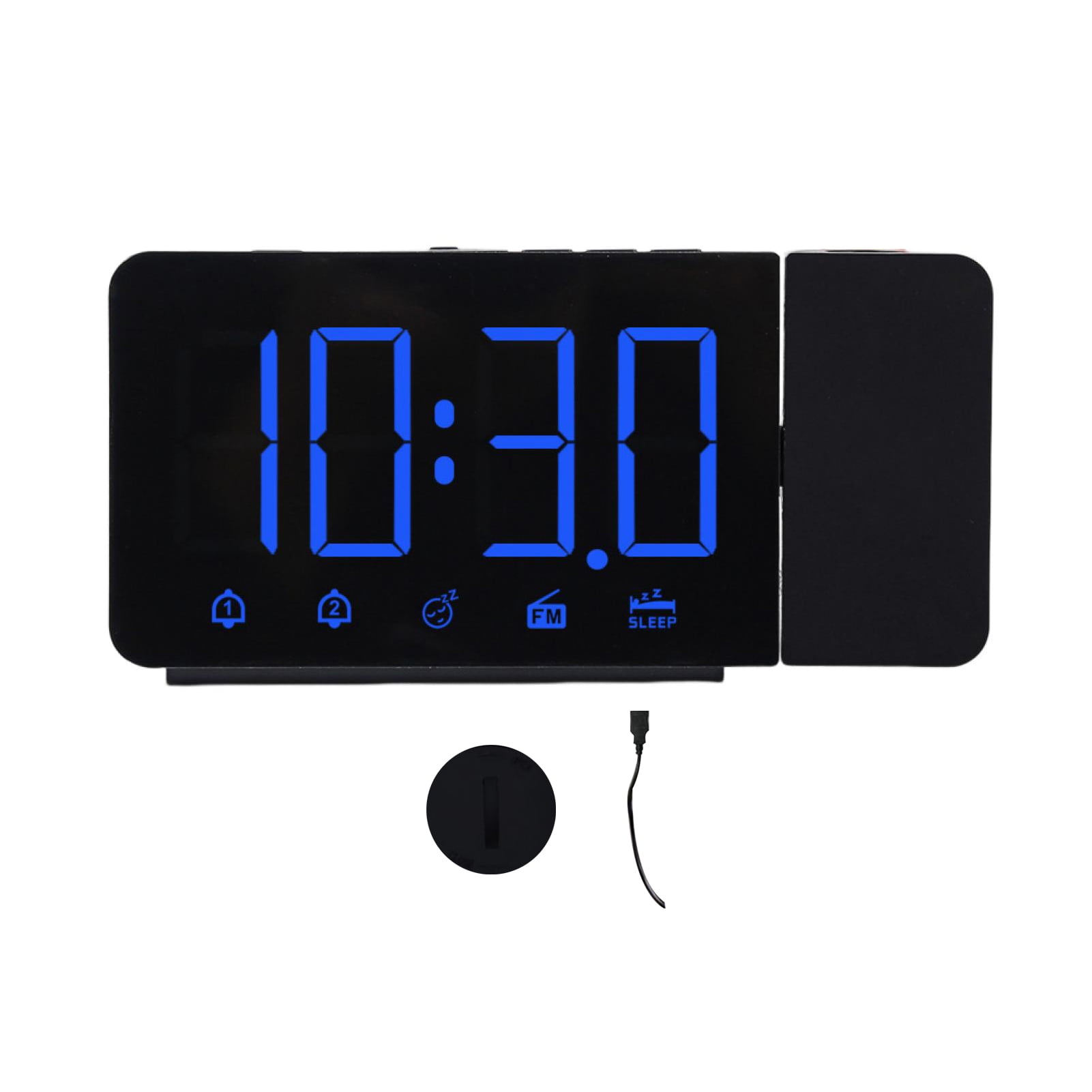 1 Set Alarm Clock Large Screen Time Display 12HR/24HR FM Broadcast ...