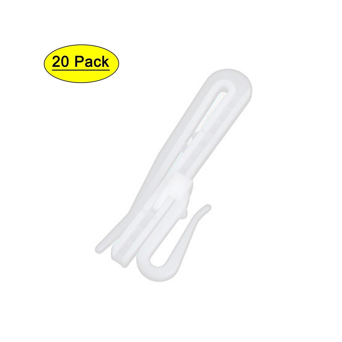 20pcs Plastic Adjustable Depth Pinch Pleat Locking Curtain Tape Clip ...