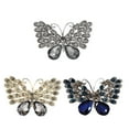 Butterfly Clasp Pin With Sparkling Crystals Rhinestones Clothes ...