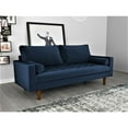 US Pride Furniture US Pride Mac Velvet Sofa Light Greyish Cyan ...