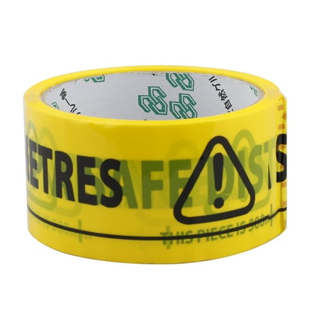 1 Roll "Please Keep A Safe Distance Of 2 Meters" Isolation Mark Tape ...