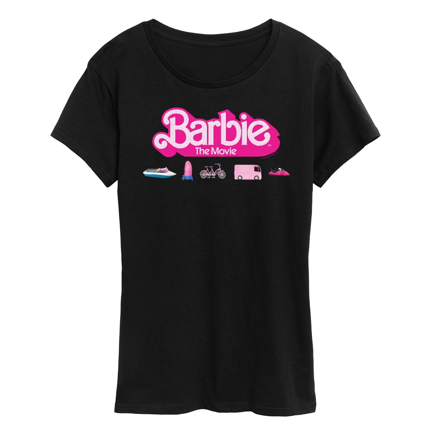 Barbie the Movie - Barbie Transportaion Vehicles - Women's Short Sleeve ...