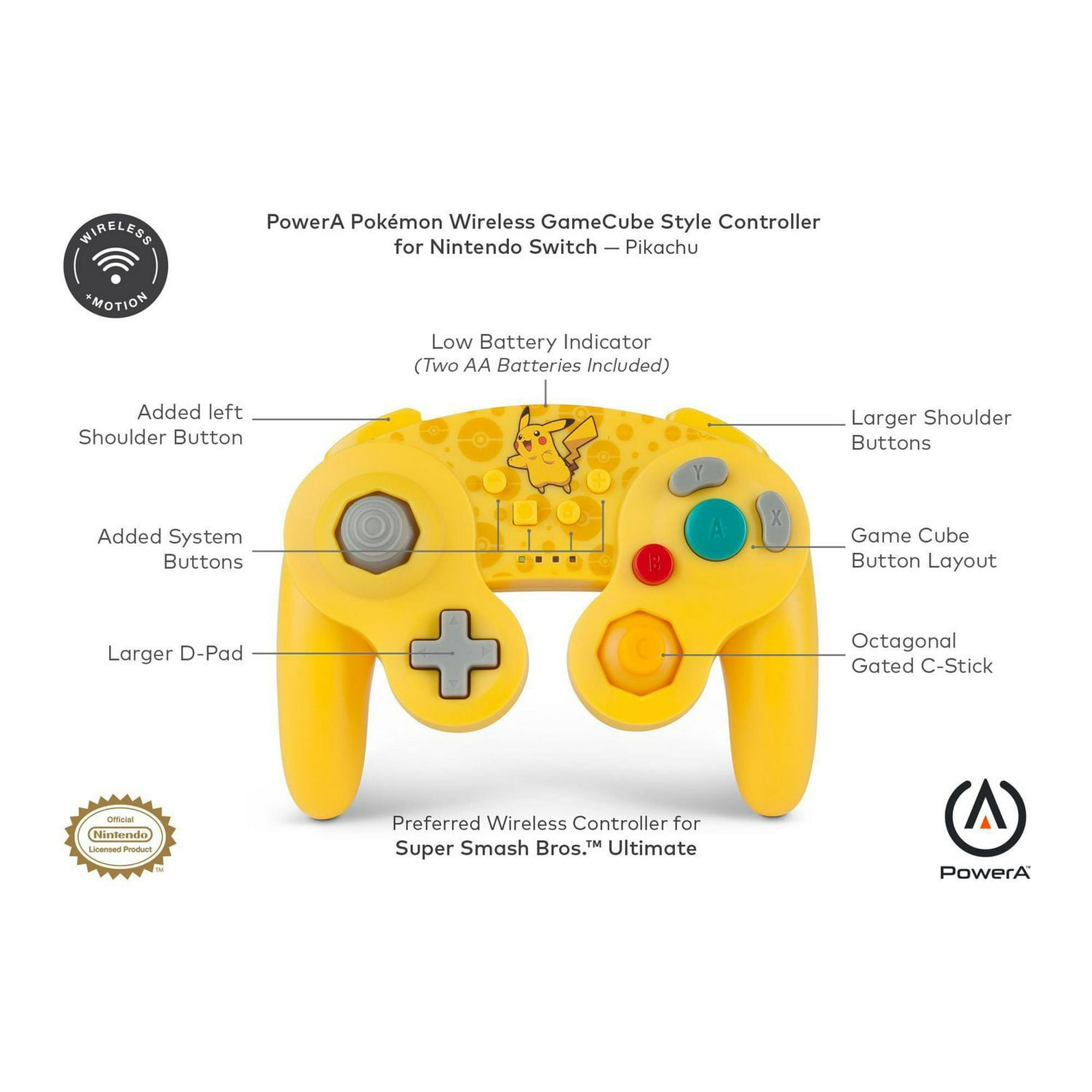 Pikachu gamecube controller switch store
