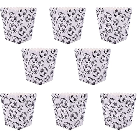 Soccer Popcorn Boxes,Sports Theme Birthday Party Favor Supplies,16Pcs ...
