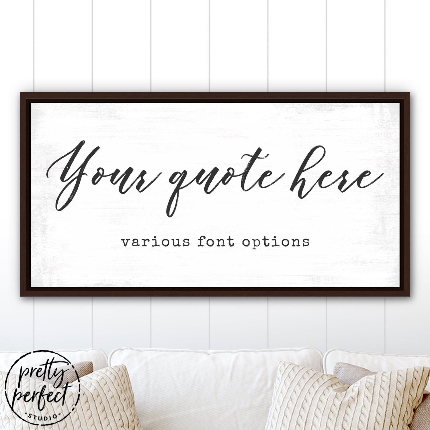 Pretty Perfect Studio Create Your Own Custom Canvas Quote Sign on Wall ...