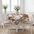 Cartoon Lovely Puppies Dogs Table Cloth 60x60in, Waterproof Square ...