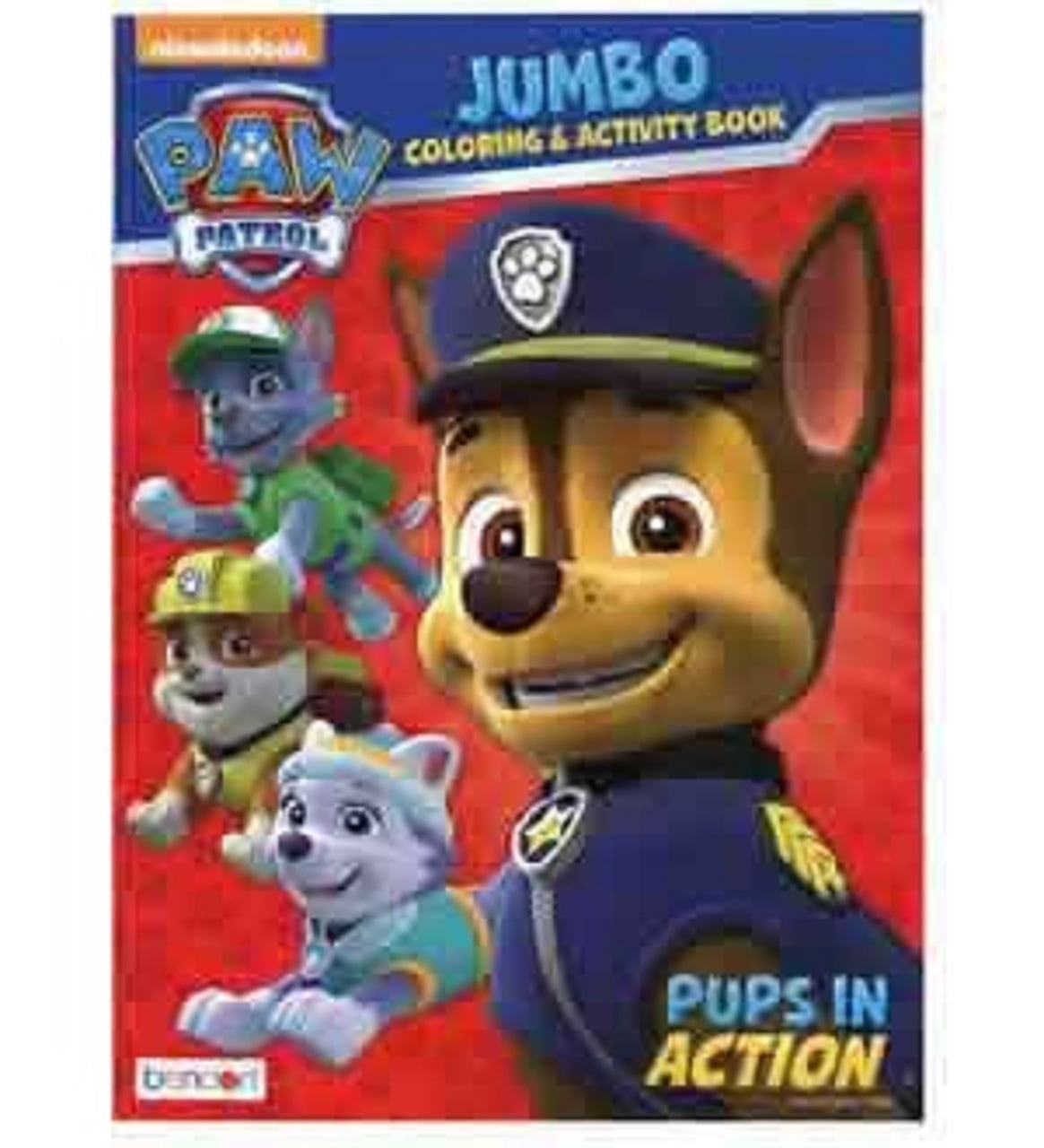 Paw Patrol Jumbo 96 pg. Coloring And Activity Book - Pups In Action ...