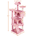 Free Shipping! Renwick 62.5'' H Multilevel Cat Tree w/ 2 Condos & 2 Fur ...