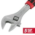Hyper Tough 12-inch Adjustable Wrench with Ergonomic Soft Grip, Red ...