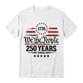 250 Anniversary USA Shirt Boys Short Sleeve Crewneck Patriotic Graphic ...