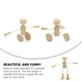 Variety Little Wooden Man Blank Playset Crafts for Kids Children DIY ...