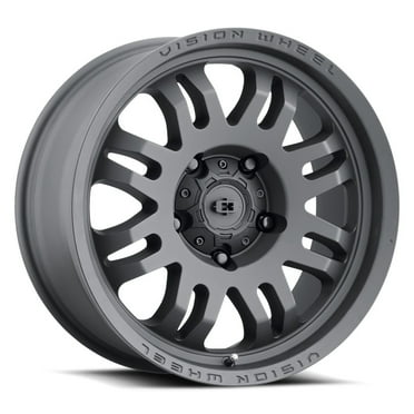 20x9 Vision Off-Road 353 Turbine Gunmetal Machined Wheel 6x135 (18mm ...