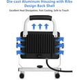 XIULIN 6000 Lumen LED Work Light with Stand,60W Waterproof Flood Light ...
