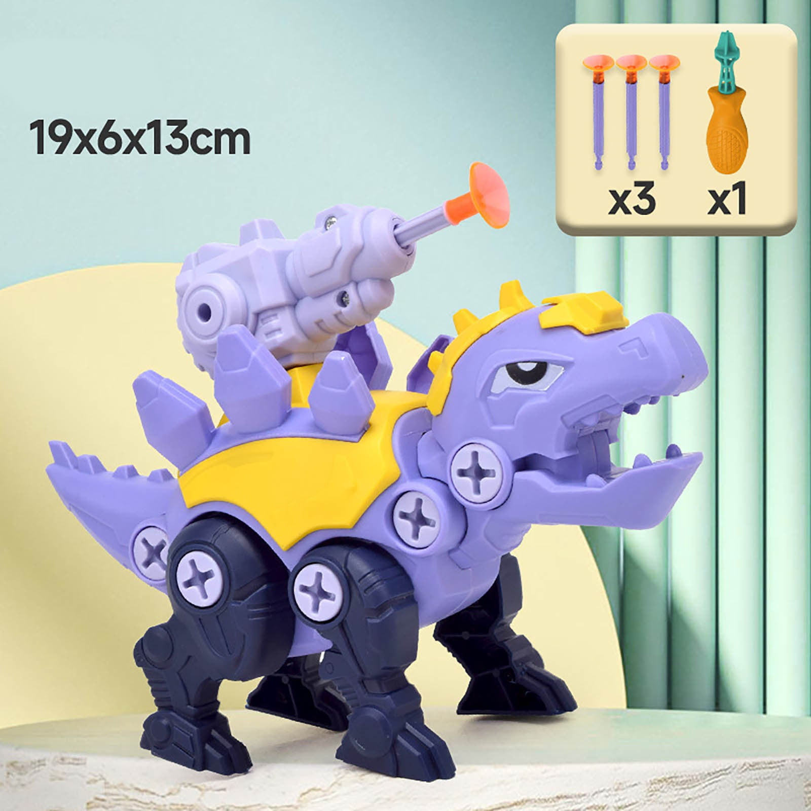 Dismantle And Assemble Dinosaur Construction Building Toy For Kids ...