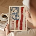 Affixzi Flower American Flag Print, Farmhouse Cottagecore Patriotic ...