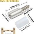 50-Piece Screw Support Pins for Cabinets, Non-Slip Shelf Pins and ...