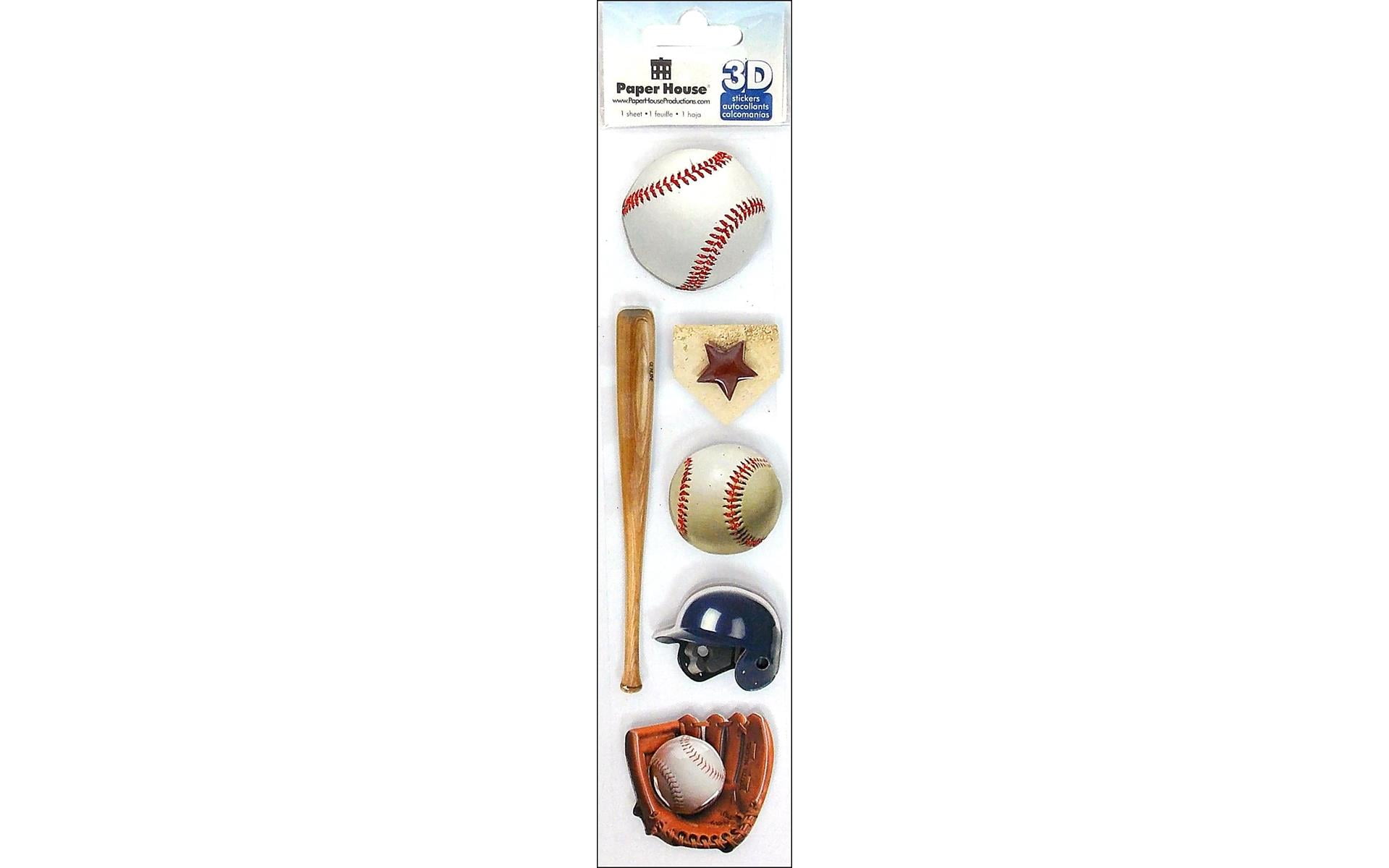 Paper House Sticker 3D Baseball - Walmart.com