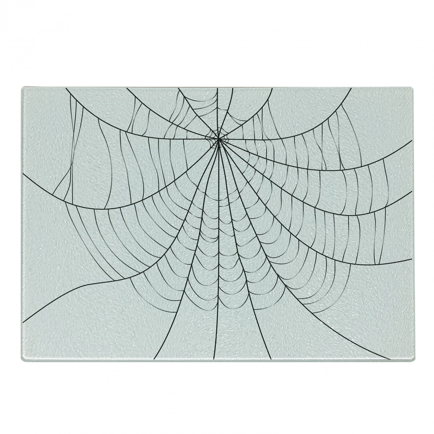 Spider Web Cutting Board, Close up Cobweb Design Monochrome Design ...