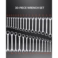 Combination Wrench Set, 30- Ratcheting Wrench Set with Organizer Rack ...