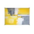 Abstract Graffiti Sun Shade Sail 8'X10' Watercolor Yellow Gray UV Block ...
